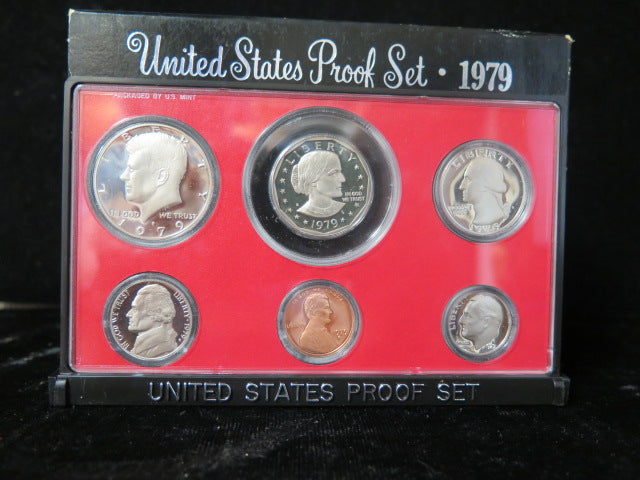 1979 Proof Set, 6 Coin Proof Set, Encased in Original Government Packa