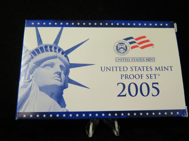 2005 Proof Set, 11 Coin Proof Set, Encased in Original Government Pack